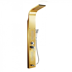 Panou dus hidromasaj inox 4 functii gold satin TRENDY S la CEL.ro