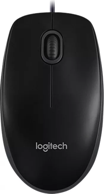 Logitech B100 cu fir USB negru | Mouse optic MOUSLOGB100