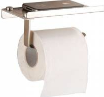 Suport hartie igienica cu raft depozitare telefon sau alte accesorii ...