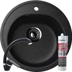 Ulgran U-101-308 Negru Sifon Complet inclus + Silicon etansare + la CEL.ro