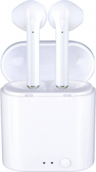 Set 2 Casti Bluetooth TWS i7 Mini toc incarcare alb la CEL.ro