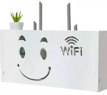 Suport router wireless pentru mascare fire si echipament WIFI alb IPF ...