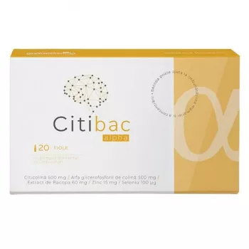 Citibac Alpha 20 fiole NaturPharma la CEL.ro