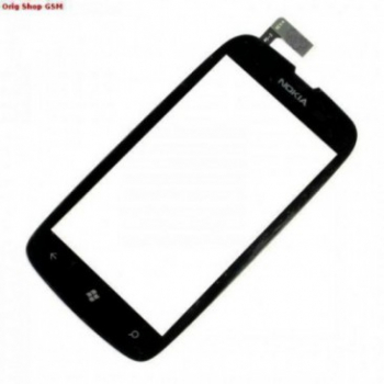 GEAM + TOUCHSCREEN NOKIA 610 LUMIA NEGRU FARA RAMA ORIG CHINA