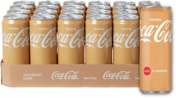 Bautura racoritoare carbogazoasa Coca-Cola Vanilla bax 0.33L x 24 doze ...