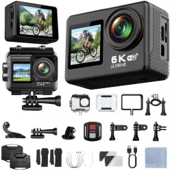 Camera Video Sport 5K Ultra HD® 30FPS, Foto 30 MP, Stabilizare Imagine ...