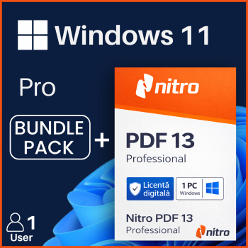 Windows 11 Pro OEM + Nitro PDF 13 Professional 1 PC