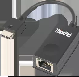 Adaptor ThinkPad 4X90Q84427 Ethernet Extension Adapter Gen 2 la RJ45 Negru