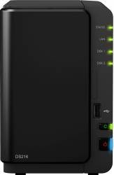 NAS Synology DS216 512MB RAM 2-Bay 2 x USB3.0 1 x USB2.0 1 x LAN ...