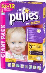 Pufies Sensitive giant pack, 5 junior, 62 buc | Scutece 3800024029011