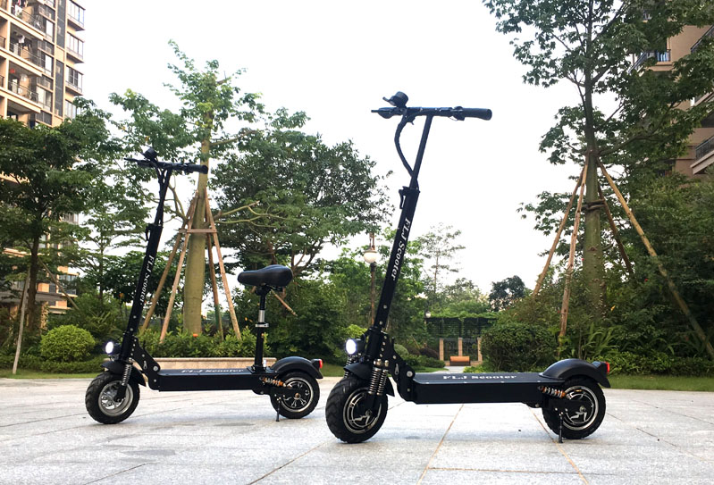 FLJ T11 26Ah 52V 2400W 10 inchi roti rabatabile electric Scooter 55 kmh ...