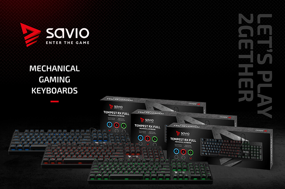 Tastatura Mecanica Gaming Profesionala Savio Tempest RX Full Outemu ...