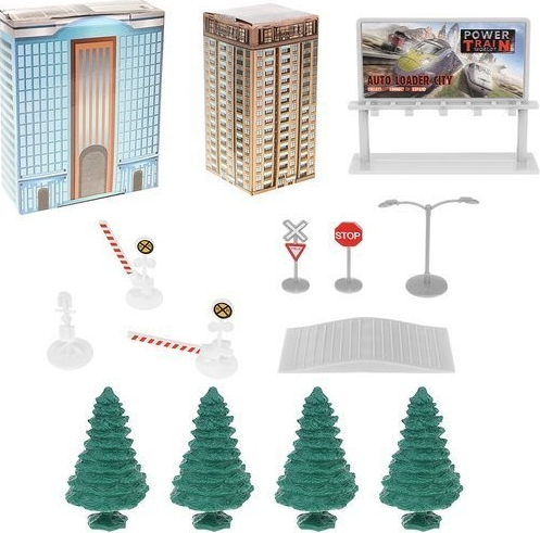 Circuit Trenulet Electric Locomotiva cu 4 Vagoane Pod Mobil Tuneluri ...
