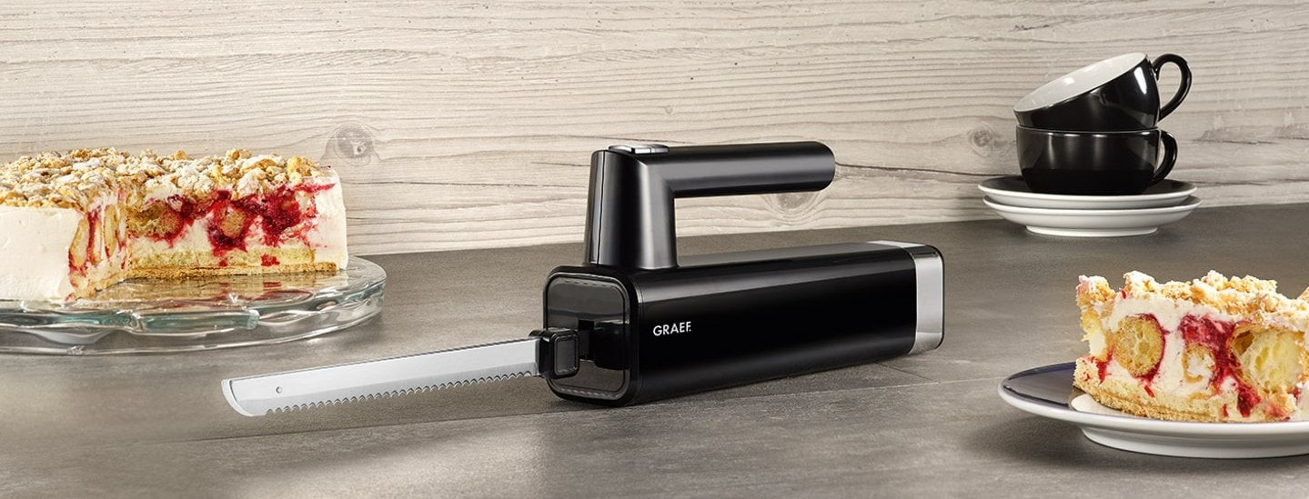 Cutit electric pentru bucatarie Graef EK501 cu 2 tipuri de lame pentru ...