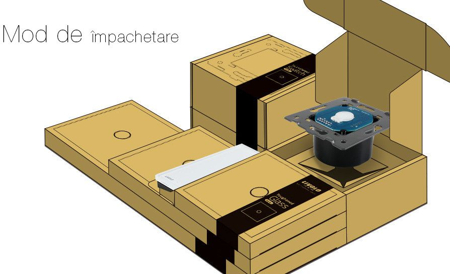 Modul intrerupator dublu cu touch LIVOLO