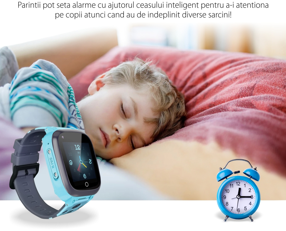Ceas SmartWatch Pentru Copii Motto LT25 Negru cu Localizare GPS ...