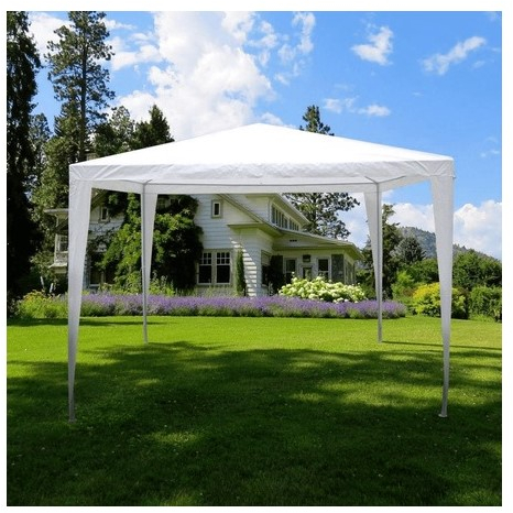 Cort Pavilion de gradina 3x3 m Alb SEG-503W
