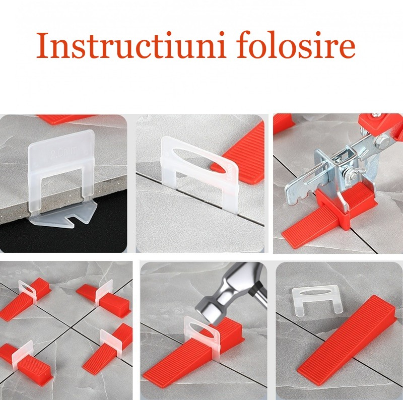 Sistem nivelare gresie 500 clipsuri si 100 pene - Selgot Romania SEG ...