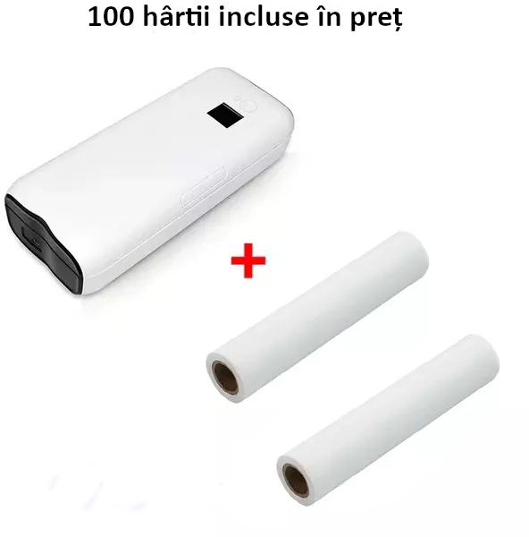 Imprimanta termica Premium portabila fara fir nu necesita tus A4 A5 ...