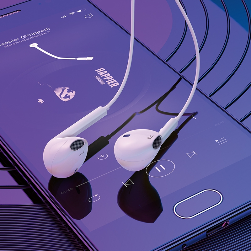 Casti Stereo Borfone Bm60 Type C - Negru - Arsis.ro