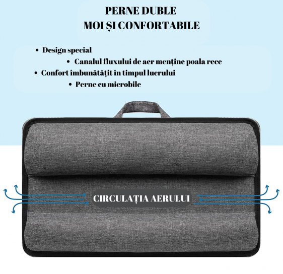 Stand Laptop cu Suport Tableta si Telefon Incorporat Portabil cu Perna ...