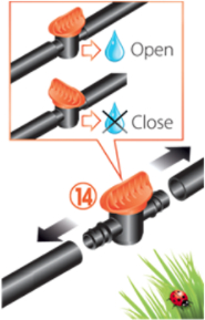 Kit irigatii pentru 60 plante Claber 907670000 furtun 25 m fitinguri ...