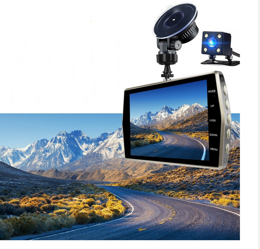 Camera Video Auto DVR Dubla FullHD Techstar and reg T667 Unghi 170 and deg