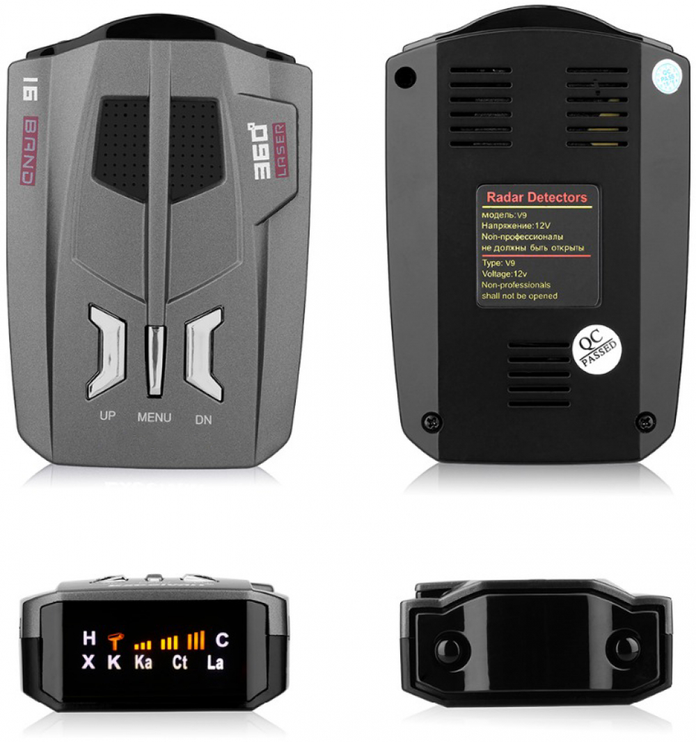 Detector Radar Auto Techstar® V9 Laser Alerta Voce Sistem Alarma Viteza ...