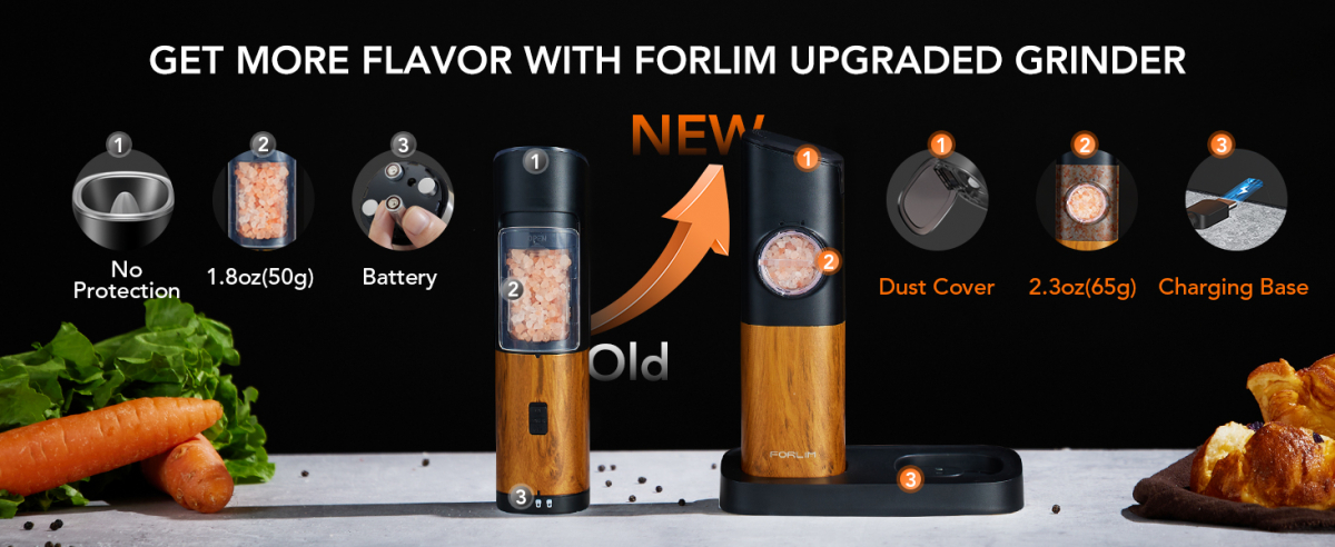 Set 2 rasnite electrice piper sare sau alte condimente cu inductie - cel.ro