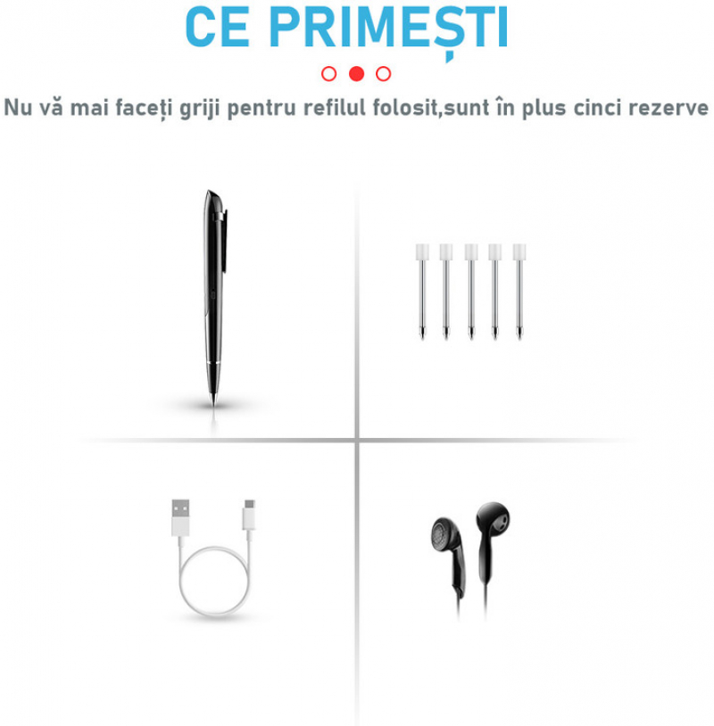 Pix digital cu microfon ascuns activare vocala MP3 Player - Q9 - 16 GB ...