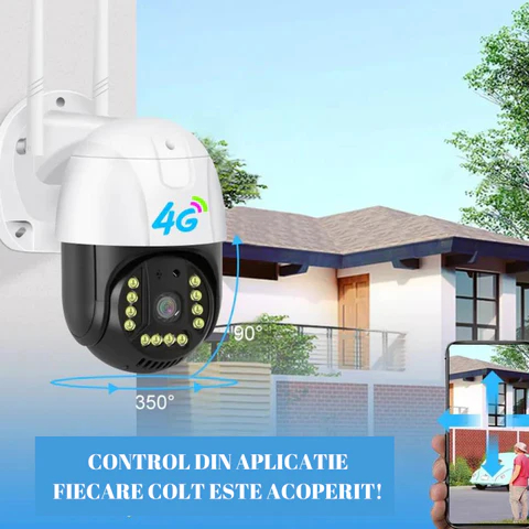 Camera de Supraveghere 4G 3MP 1080P HD Rotire din Aplicatie la CEL.ro