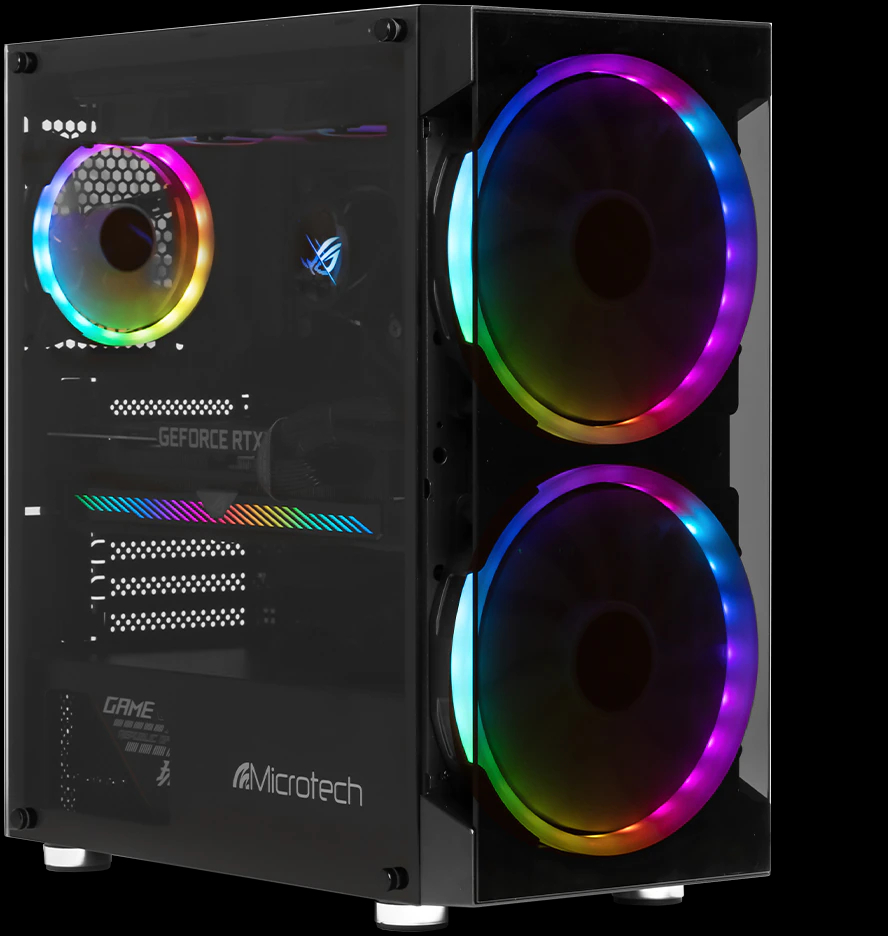 Desktop PC MicroTech Gaming LudiX Procesor AMD Ryzen 7 5800X 3.8GHz 32GB RAM - cel.ro