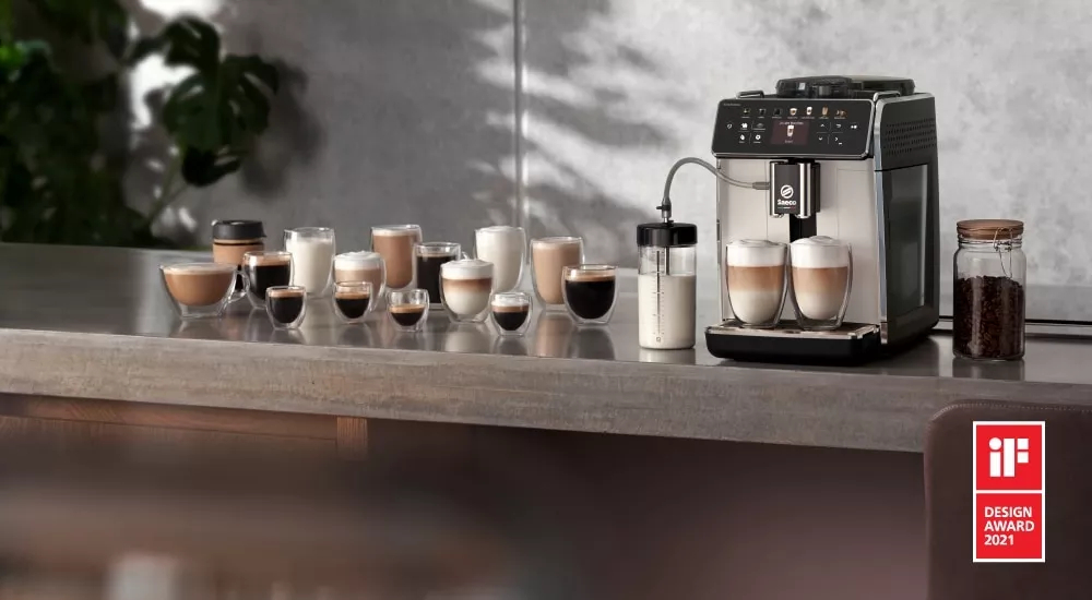 Espressor automat Saeco GranAroma SM6582/30 sistem de lapte Latte Duo ...