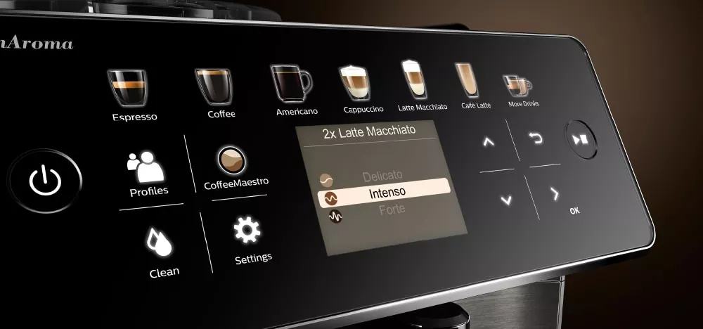 Espressor automat Saeco GranAroma SM6582/30 sistem de lapte Latte Duo 16