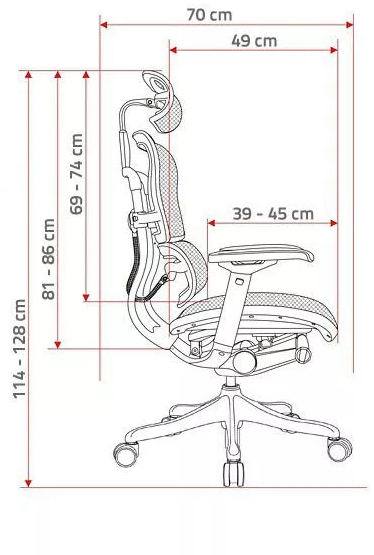 Scaun Ergohuman v2 Plus Elite mesh 3D Albastru cu tetiera 2D suport ...