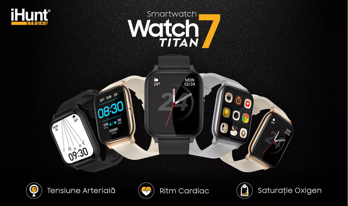 Smartwatch iHunt Watch 7 Full Touch 1.69 inch Black ihunt-watch-7_black ...