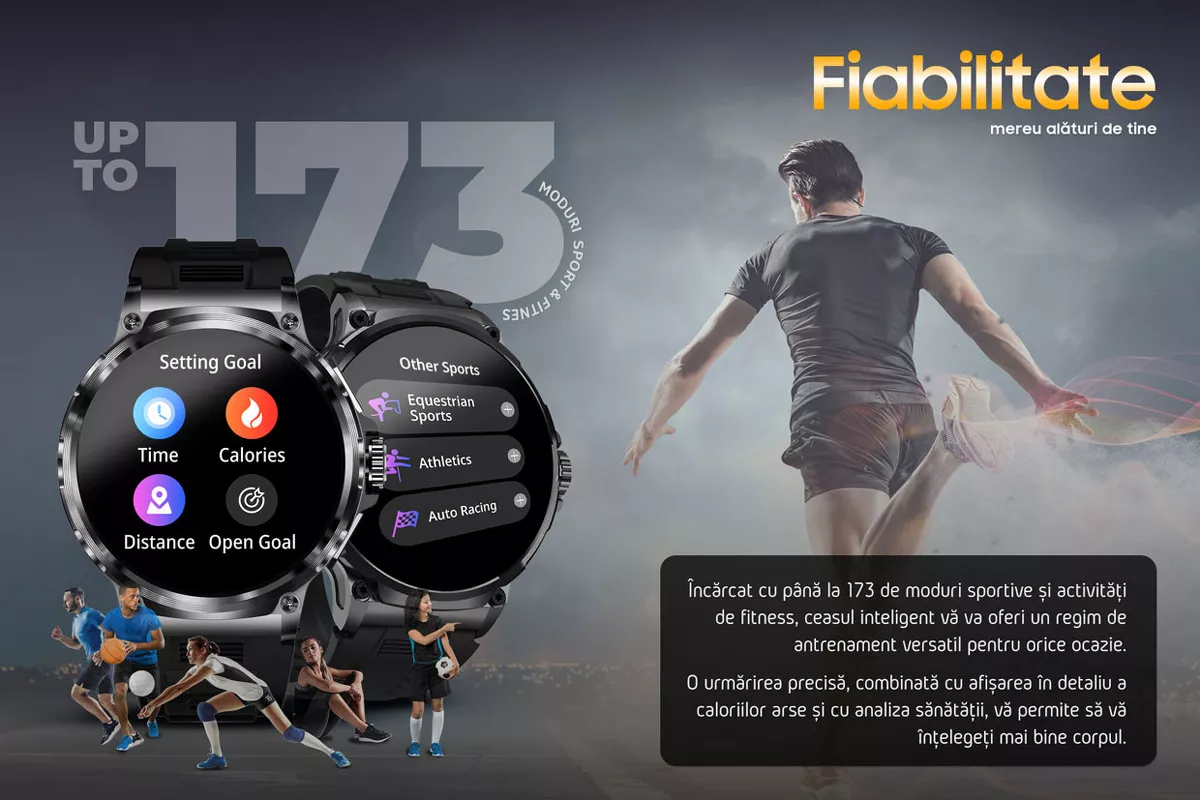 Ceas Smartwatch iHunt Watch 12 Titan Convorbire prin Bluetooth ...