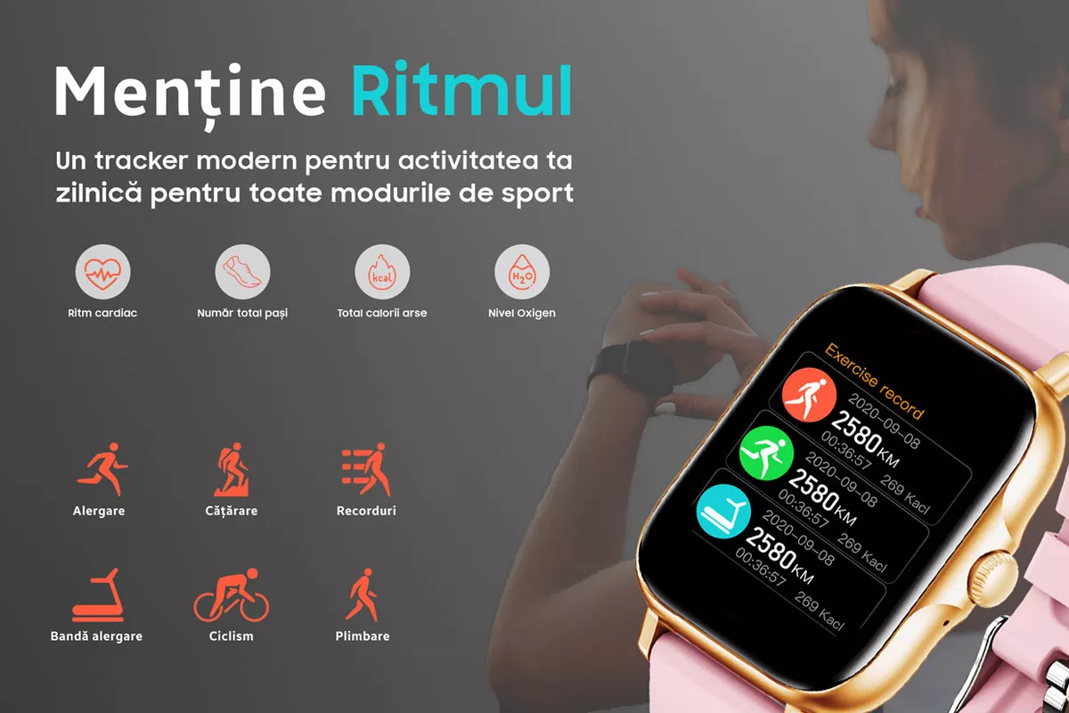 Smartwatch iHunt Watch 10 Titan Silver - cel.ro