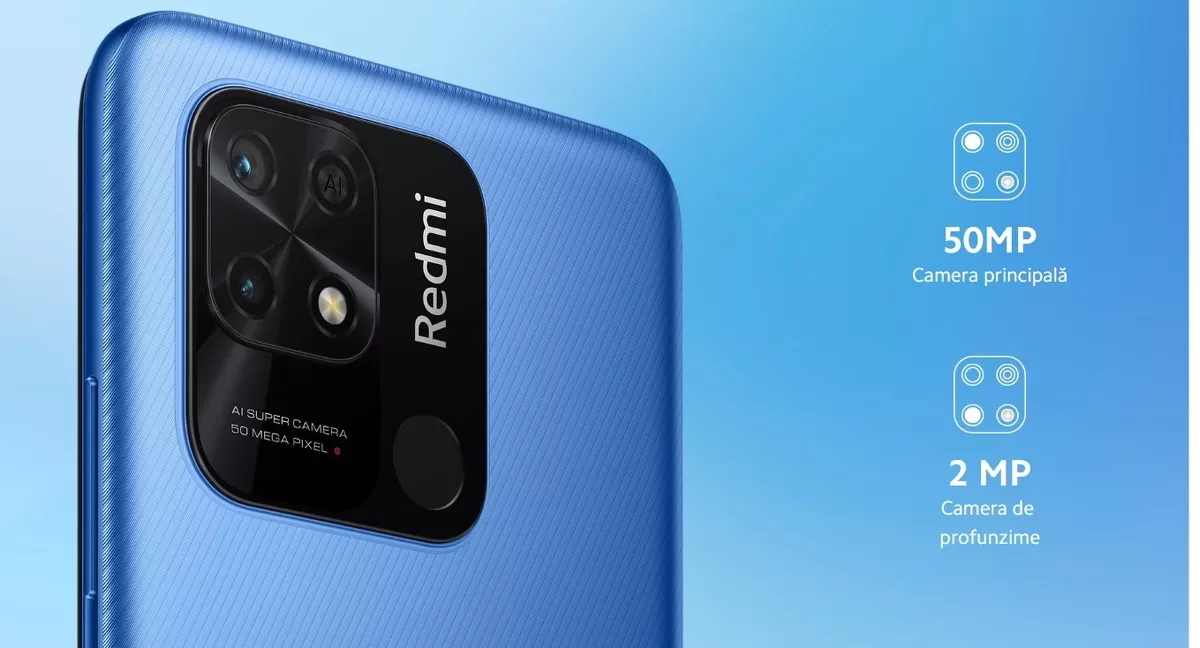 Telefon mobil Xiaomi Redmi 10C 4GB RAM 128GB Ocean Blue ...