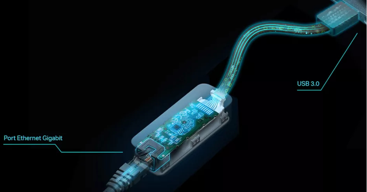 Adaptor retea TP-Link UE306 port USB 3.0 Negru ue306 - cel.ro