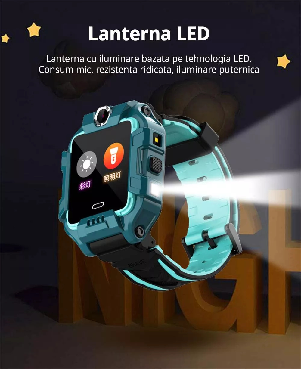 Ceas Smartwatch Copii Techstar and reg Y99 1.40 inch IPS Cartela SIM 4G ...