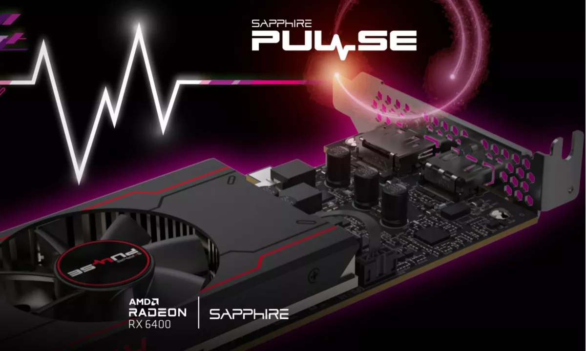 Placa video Sapphire Radeon RX 6400 PULSE 4GB GDDR6 64-bit 11315-01-20g