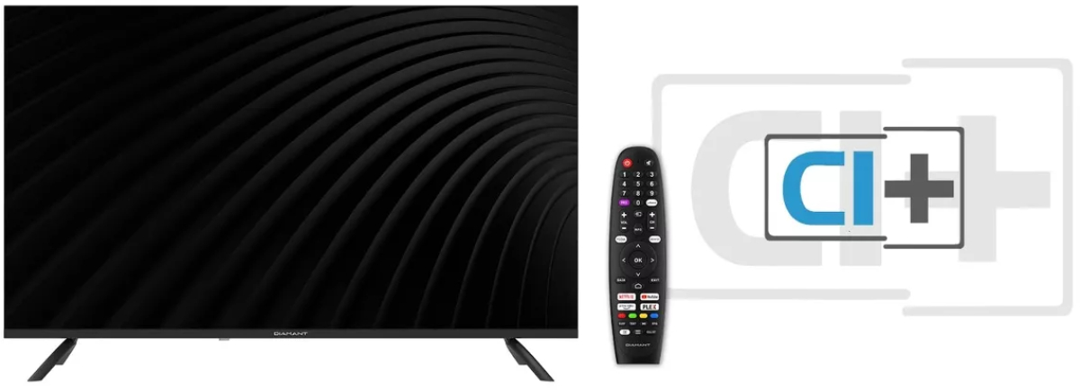 Televizor LED Smart TV Diamant 43HL5530UC Seria HL5530UC 109cm negru 4K ...