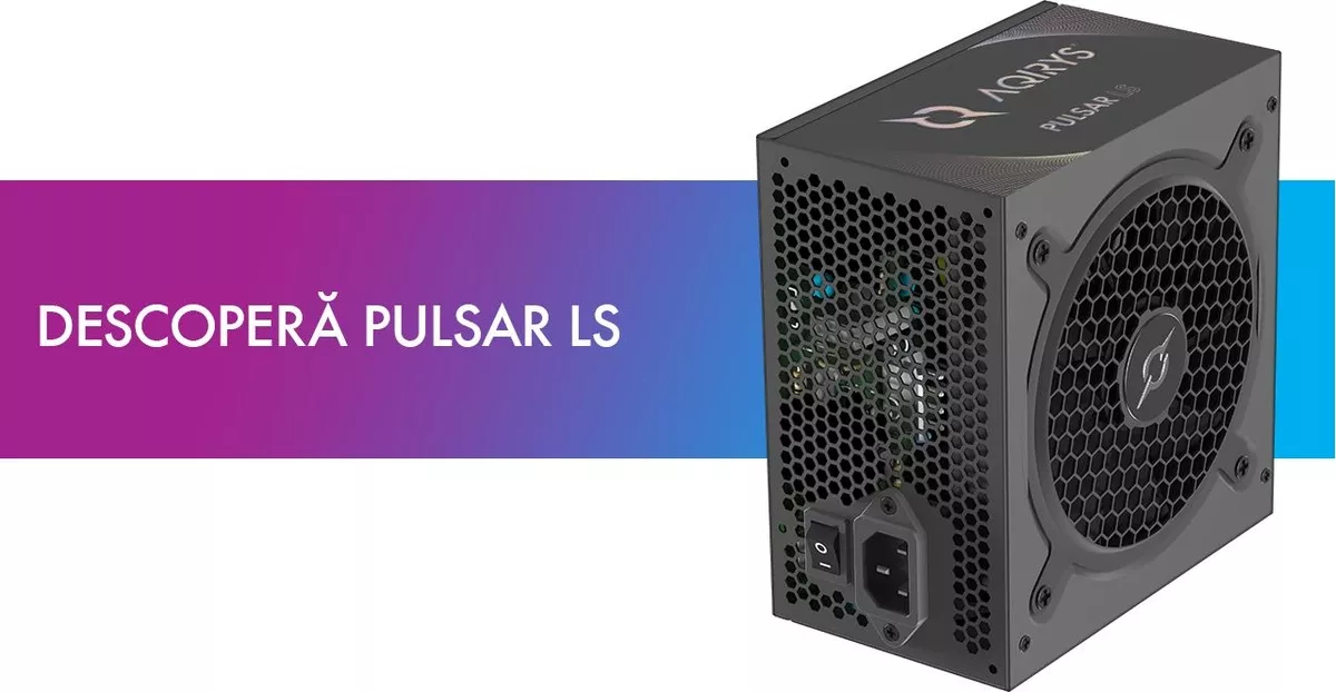 Sursa AQIRYS Pulsar LS 80+ 550W certificata pentru Gaming aqrys ...