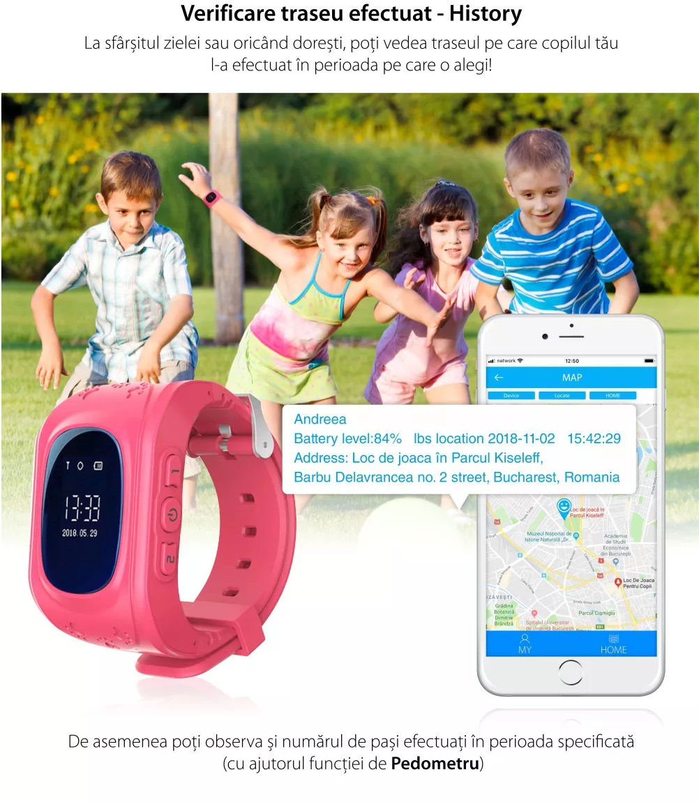Ceas Smartwatch Pentru Copii Twinkler TKY-Q50 cu Functie Telefon ...