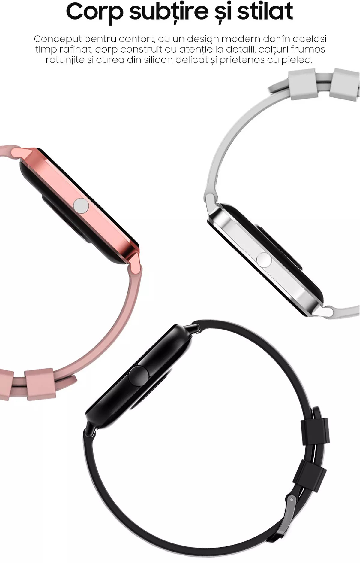 Smartwatch iHunt Watch 9 Full Touch 1.7 inch Titan Pink