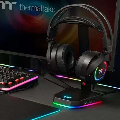 Suport casti Tt eSPORTS Premium E1 RGB Negru gea-ttp-thsblk-06 - cel.ro