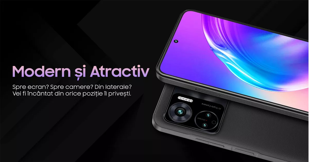 Telefon mobil iHunt S23 Ultra Dual SIM 8GB 128GB Negru + Smartwatch ...