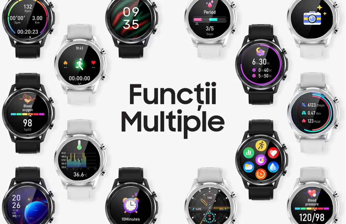 Telefon mobil iHunt S23 Ultra Dual SIM 8GB 128GB Negru + Smartwatch ...