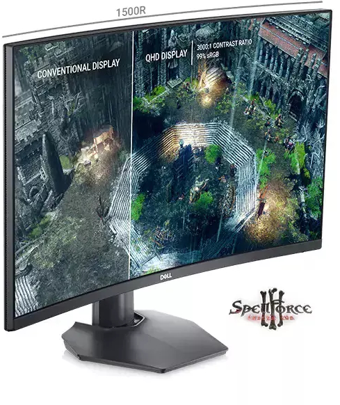 Monitor curbat Dell 31.5" 165Hz VA 2ms S3222DGM WQHD FreeSync Premium G ...